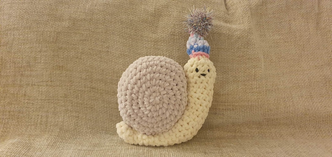 Crochet Party Snail Plushie - Etsy