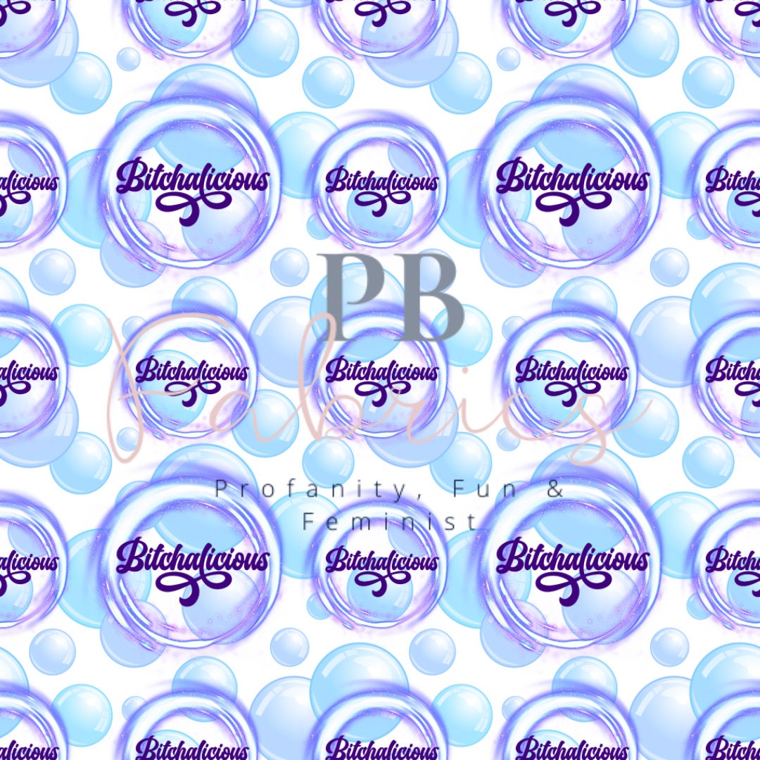 Swear Word Seamless Pattern, Bitchalicious Seamless Design, Digital ...