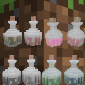 3D Printed Minecraft Potion Models - Etsy