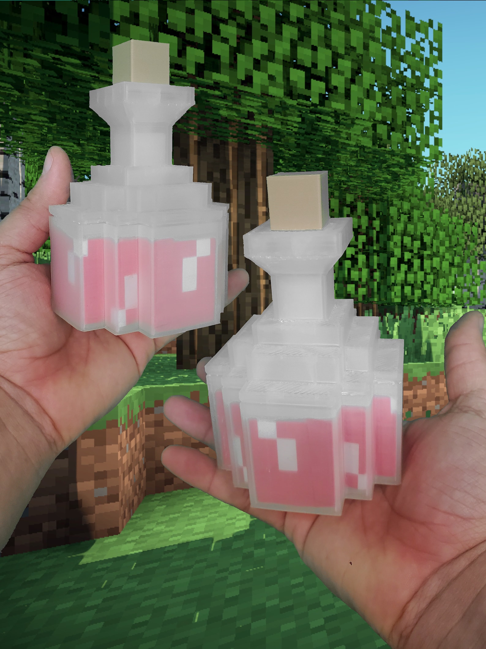3D Printed Minecraft Potion Models - Etsy