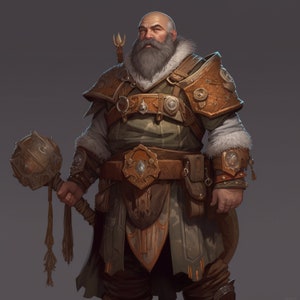 Set of 10 Digital Dwarf NPC Character Portraits 5 Male & 5 Female ...