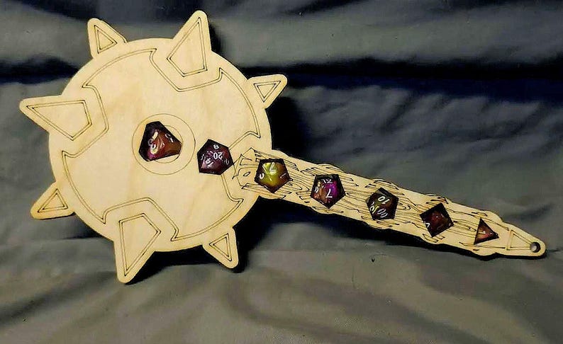Wooden Battle Axe Dice Holder, Dnd Gaming Prop - Etsy