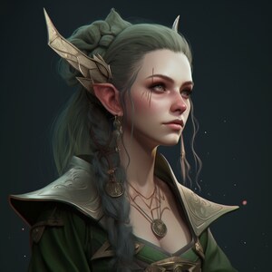 Set of 10 Digital Female Elf NPC Portraits Perfect for Tabletop Rpgs ...