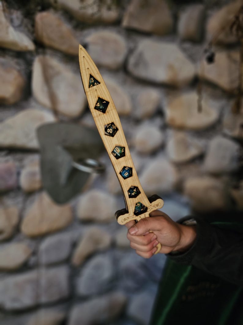 Wooden Battle Axe Dice Holder, Dnd Gaming Prop - Etsy