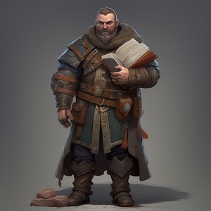 Set of 10 Digital Dwarf NPC Character Portraits 5 Male & 5 Female ...