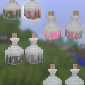 3D Printed Minecraft Potion Models - Etsy