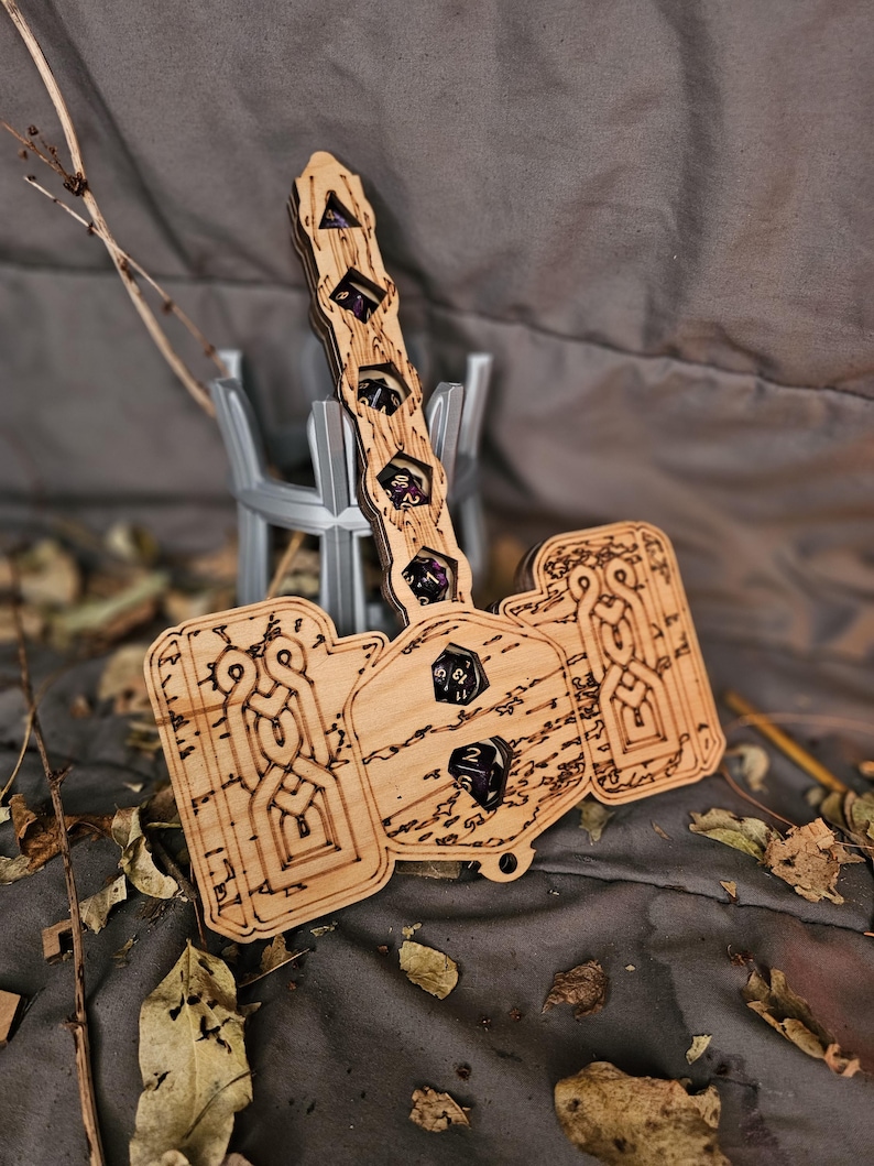 Wooden Battle Axe Dice Holder, Dnd Gaming Prop - Etsy