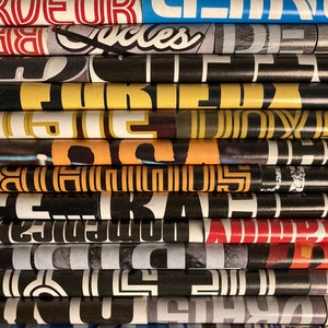 Abstract Picture Created From Recycled Magazines, Multicolored Rolls ...