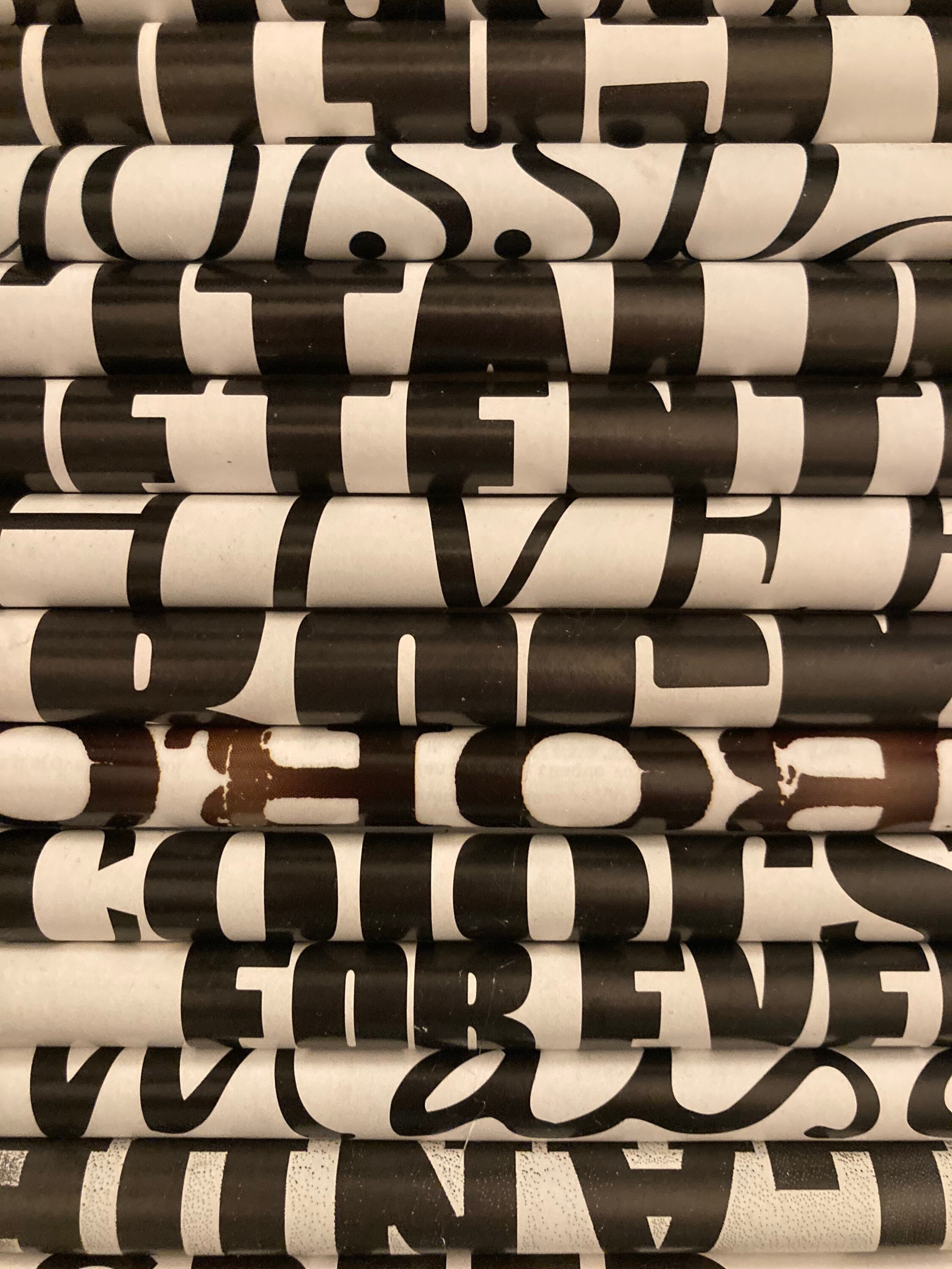 Original Abstract Painting in Recycled Magazines. Wall Decor Rolled ...