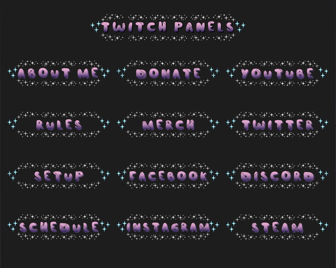 Cute twitch panels - vilezy