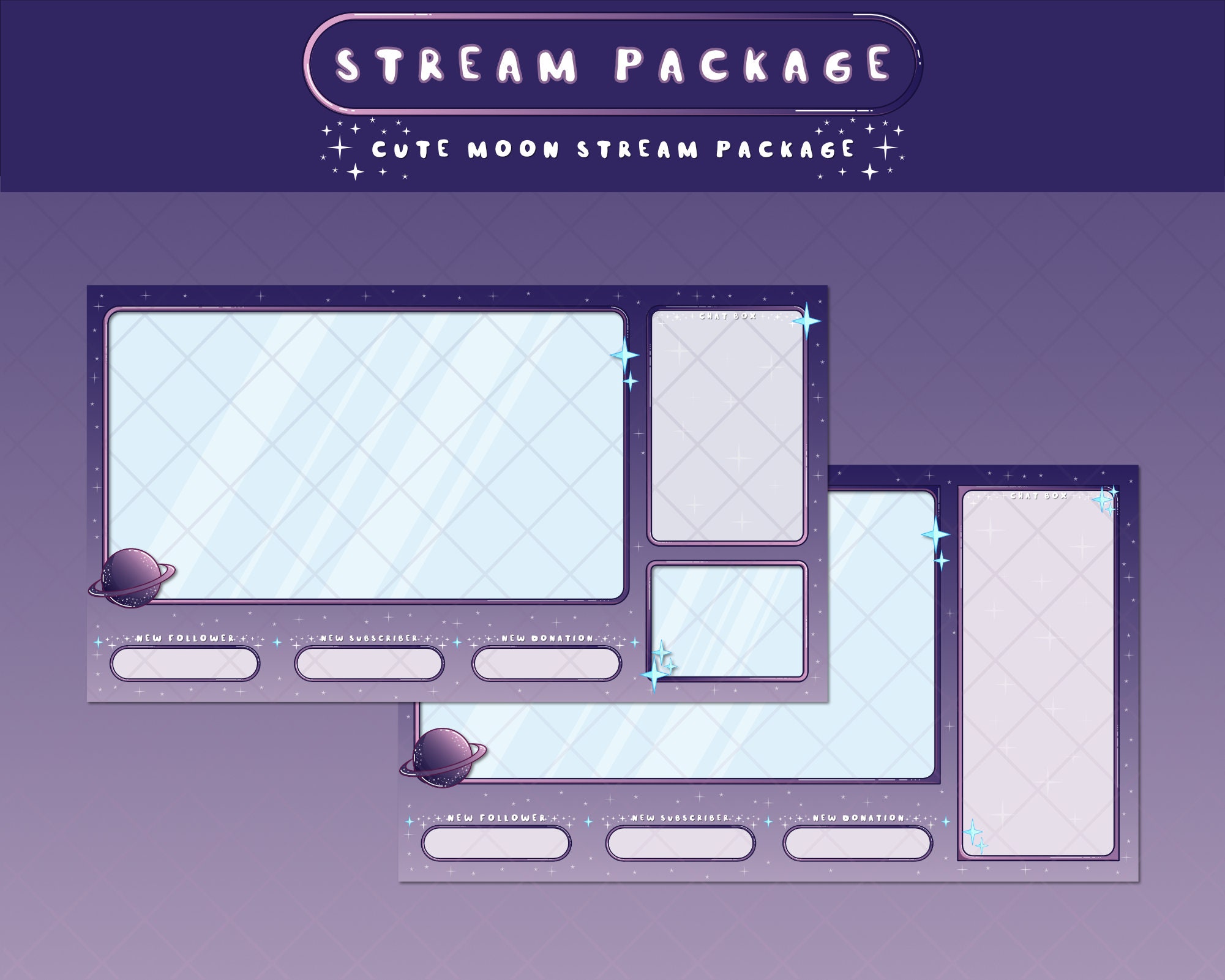 Twitch Overlay Package, Twitch Package, Twitch Overlay, Stream Overlay ...