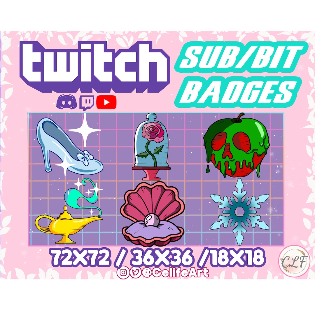 Twitch Sub Badges / Emblemas Emblem Twitch / Twitch Emotes - Etsy