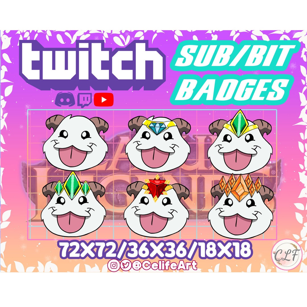 Twitch Sub/ Emblem Twitch/ Twitch Emotes Subscriber Badges/ - Etsy