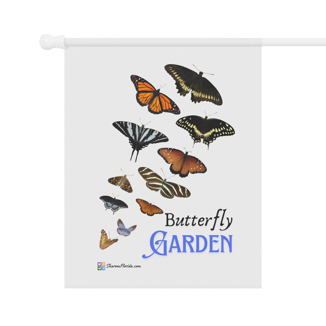Butterfly Garden Flag - Etsy