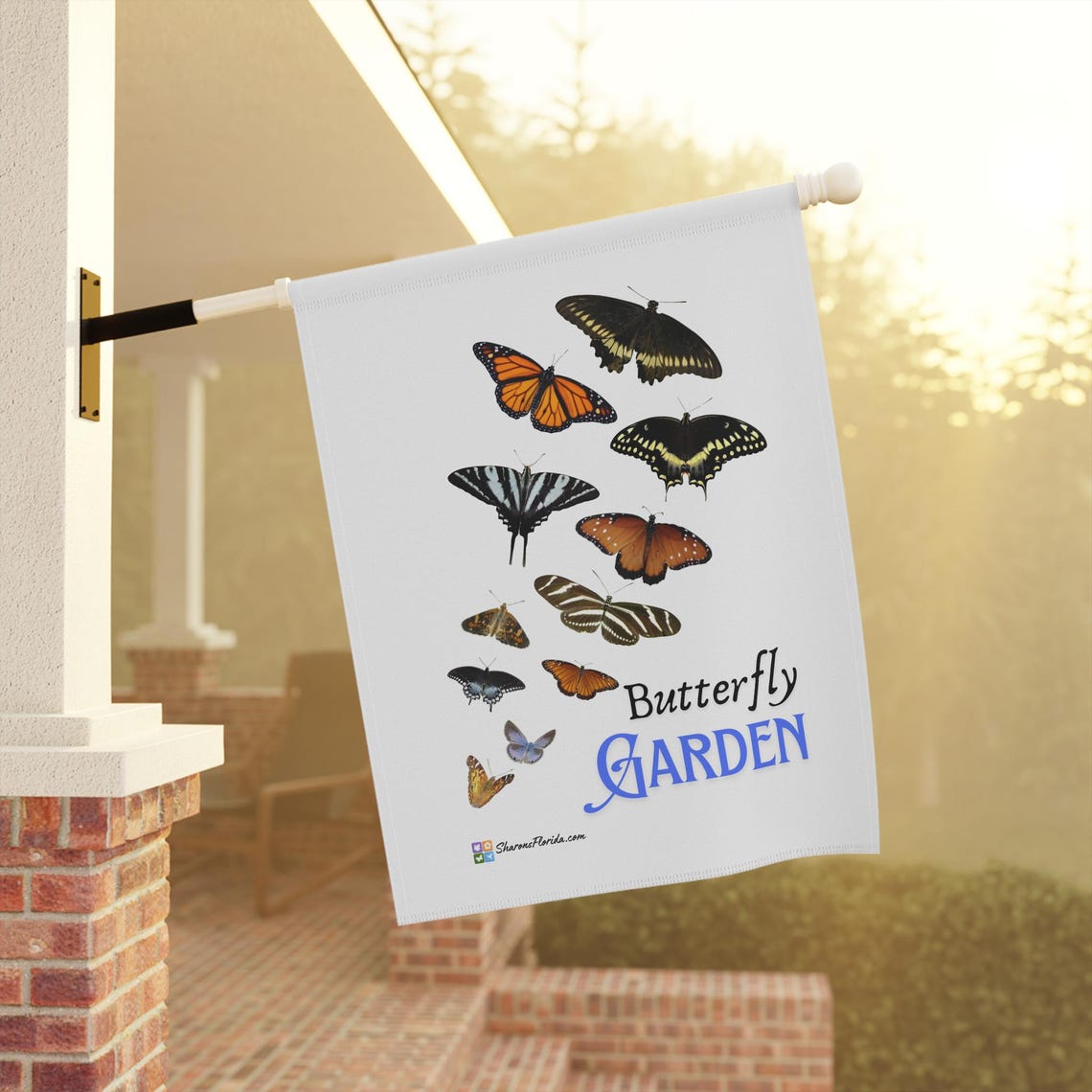 Butterfly Garden Flag - Etsy