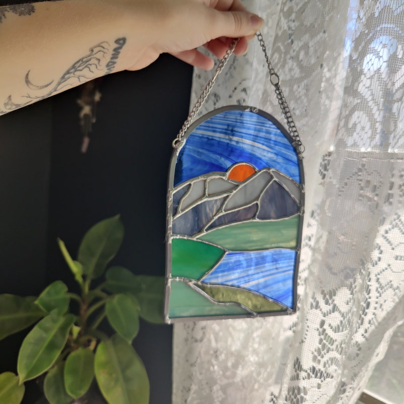 Lake Stain Glass - Etsy