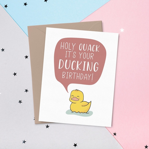 Duck Birthday Card - Etsy