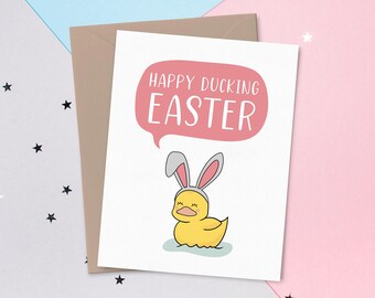 Duck Easter Cards | Etsy
