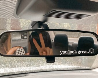 Rear View Mirror Decal | Etsy