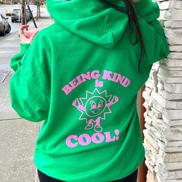 Puff Print Hoodie - Etsy