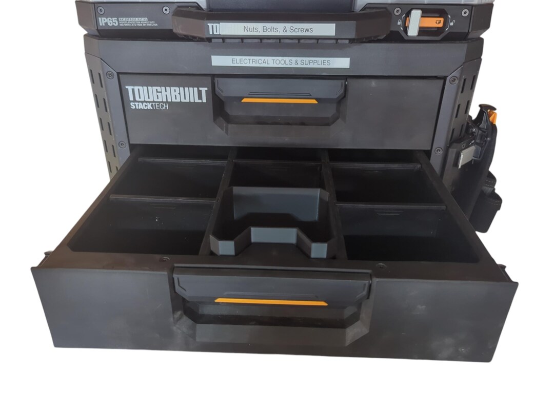Front Center Bin for TOUGHBUILT STACKTECH XL 3-drawer Plastic/metal ...