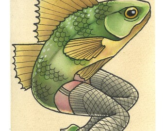 Fishnet Print | Etsy