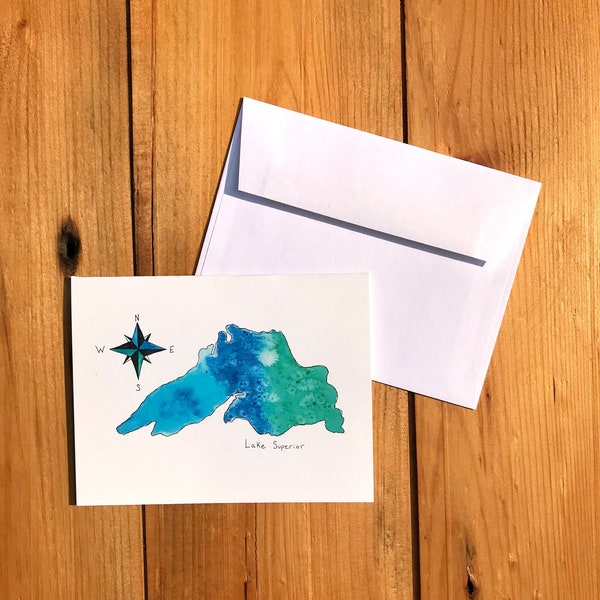 Compass Greeting Card - Etsy