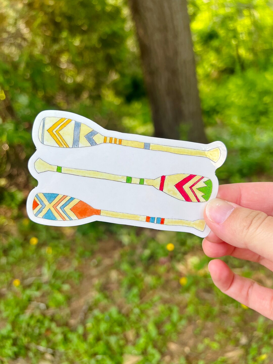 Canoe Paddle Sticker- Clear Background-glossy Finish- Waterproof - Etsy