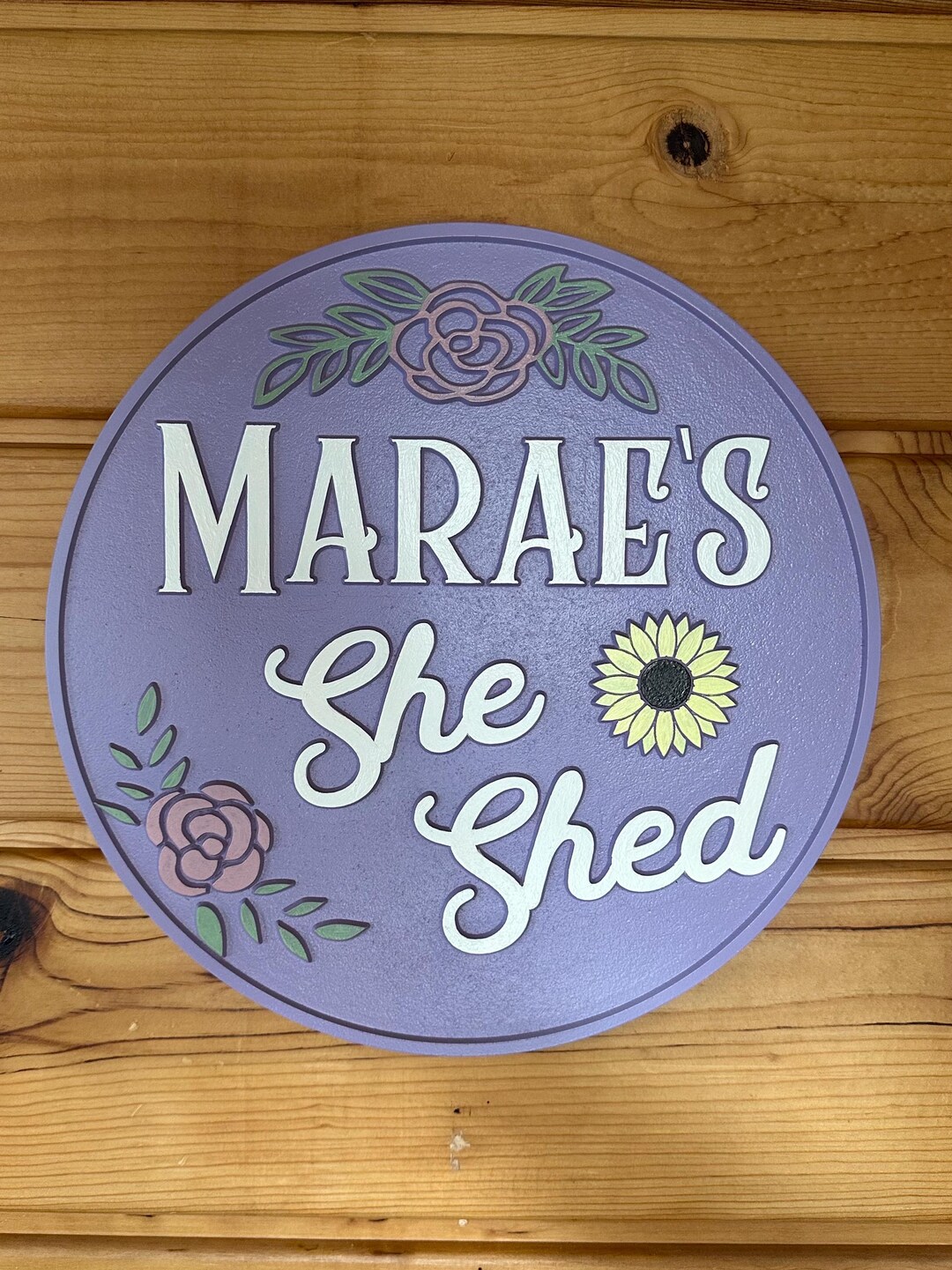 Custom **she Shed** Sign With YOUR Name!!!! - Etsy