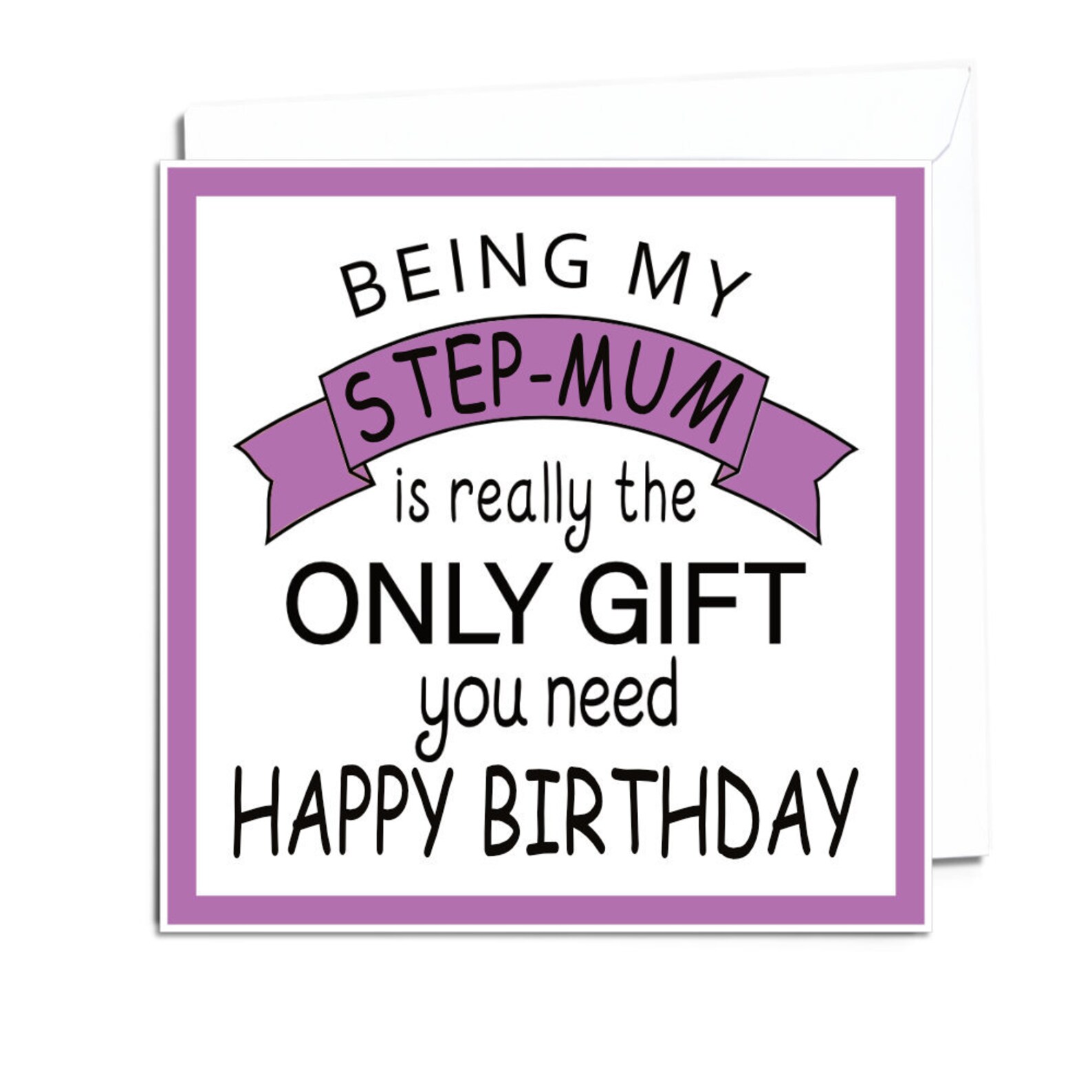 Step Mum Birthday Card-birthday Card for Step Mum-special Step - Etsy UK