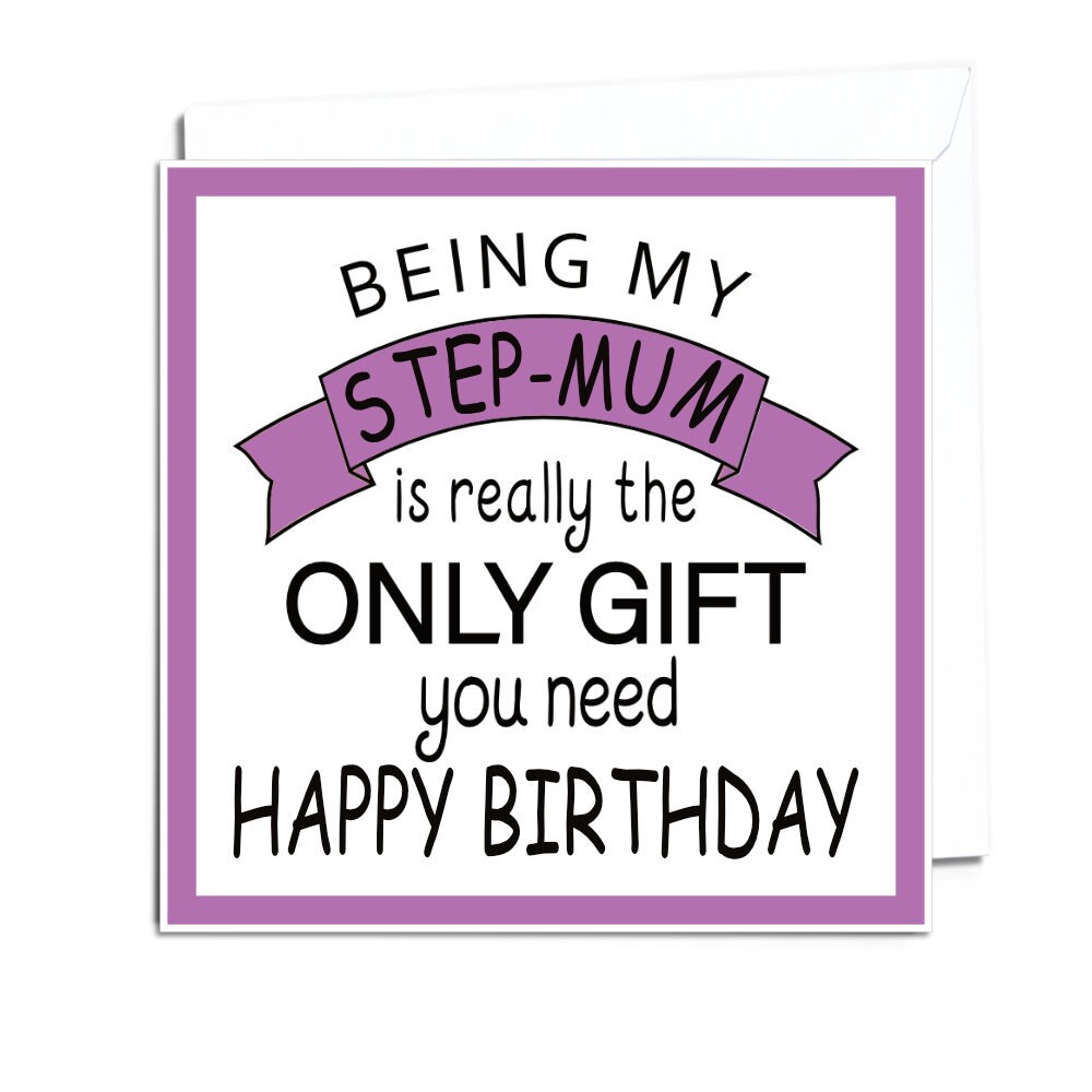 Step Mum Birthday Card birthday Card For Step Mum special Step Etsy UK step-mum-birthday-card-birthday-card-for-step-mum-special-step-etsy-uk