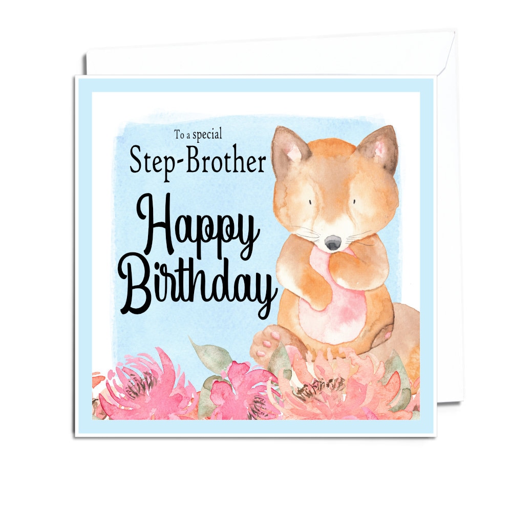 Step Brother Birthday Card-birthday Card for Step - Etsy UK