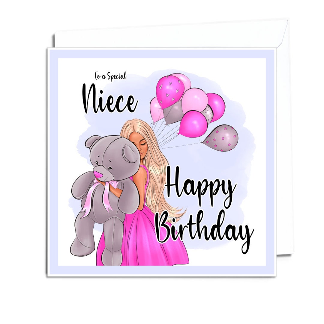 Niece Birthday Card-birthday Card for Niece-special Niece-women-teenage ...