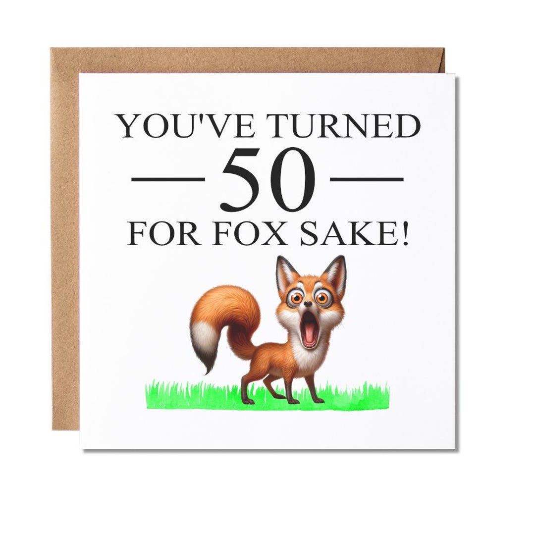50th Birthday Card Funny 50th Birthday Card for Him Humorous 50th ...