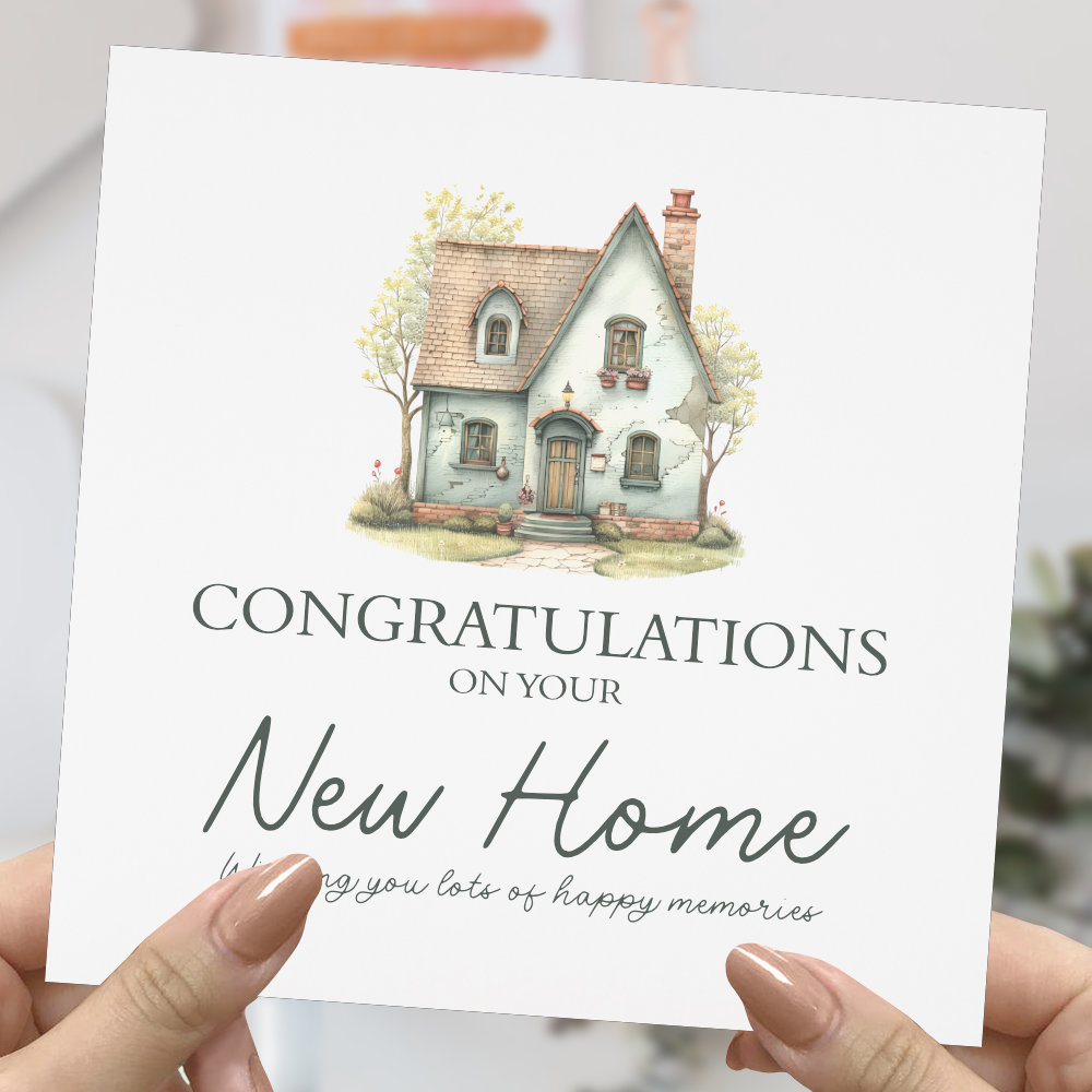 Congratulations on Your New Home Card Housewarming Card for New Home Owner New Home Card for ...