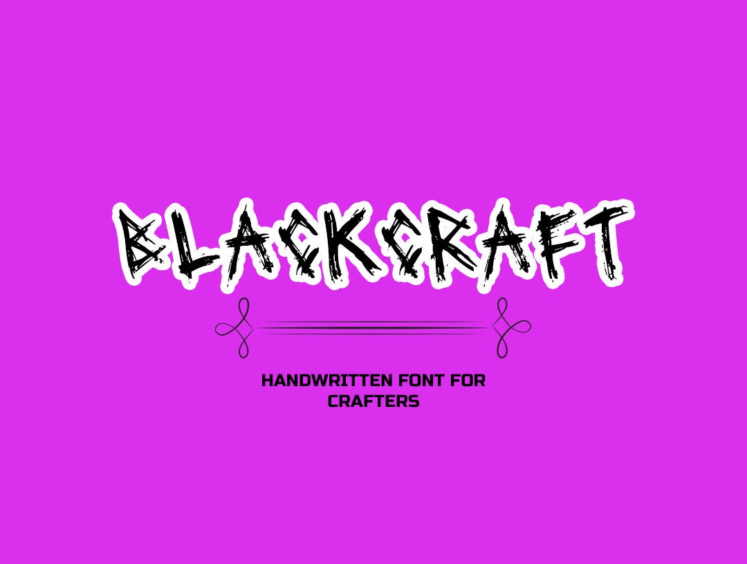 BLACKCRAFT Photoshop Font TTF, OTF, Social Media Text Bundle, Template for Photoshop ...