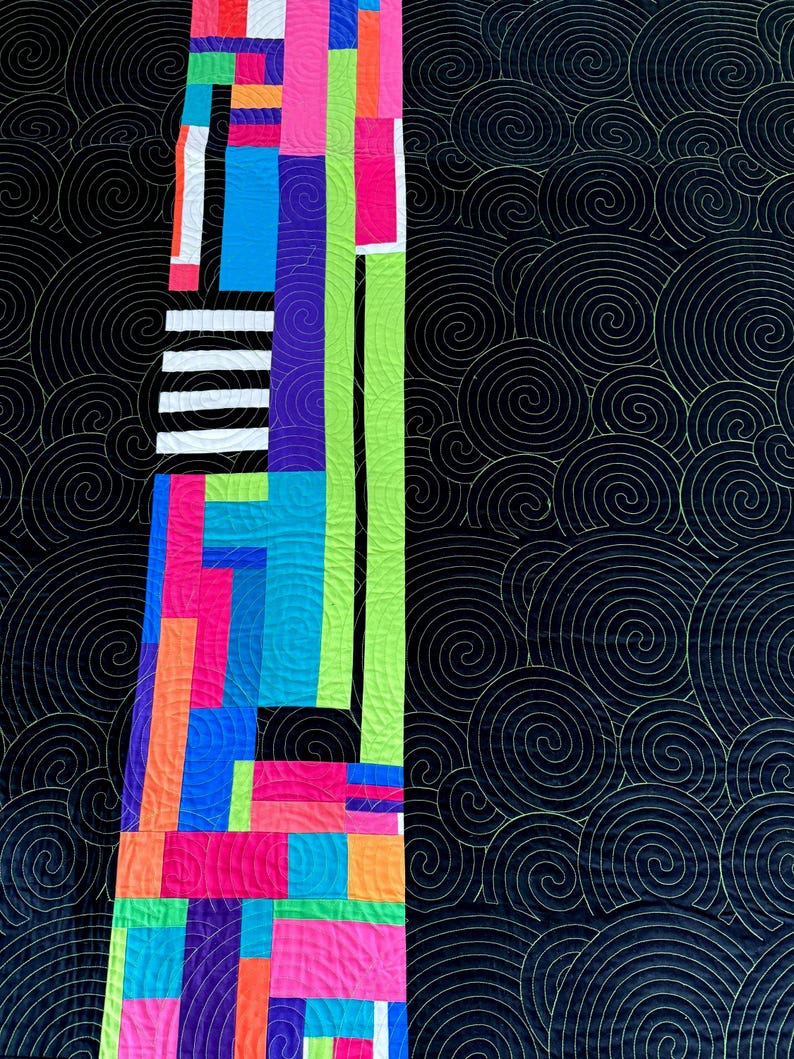 One of a Kind Modern Quilt - Large Throw Size - Etsy