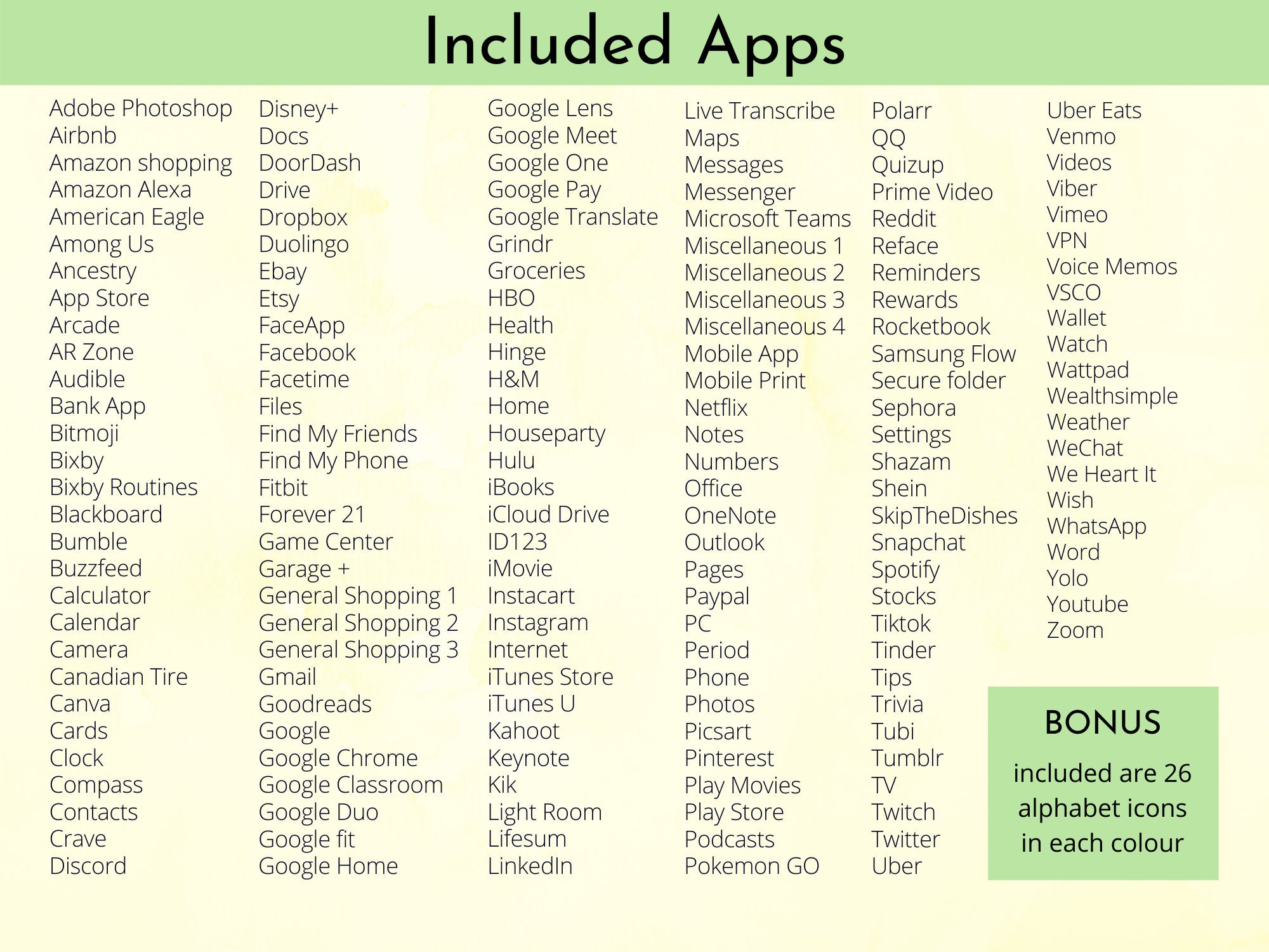 Lovely Lemon App Iconios 14 & Android960 Yellow and Green App ...