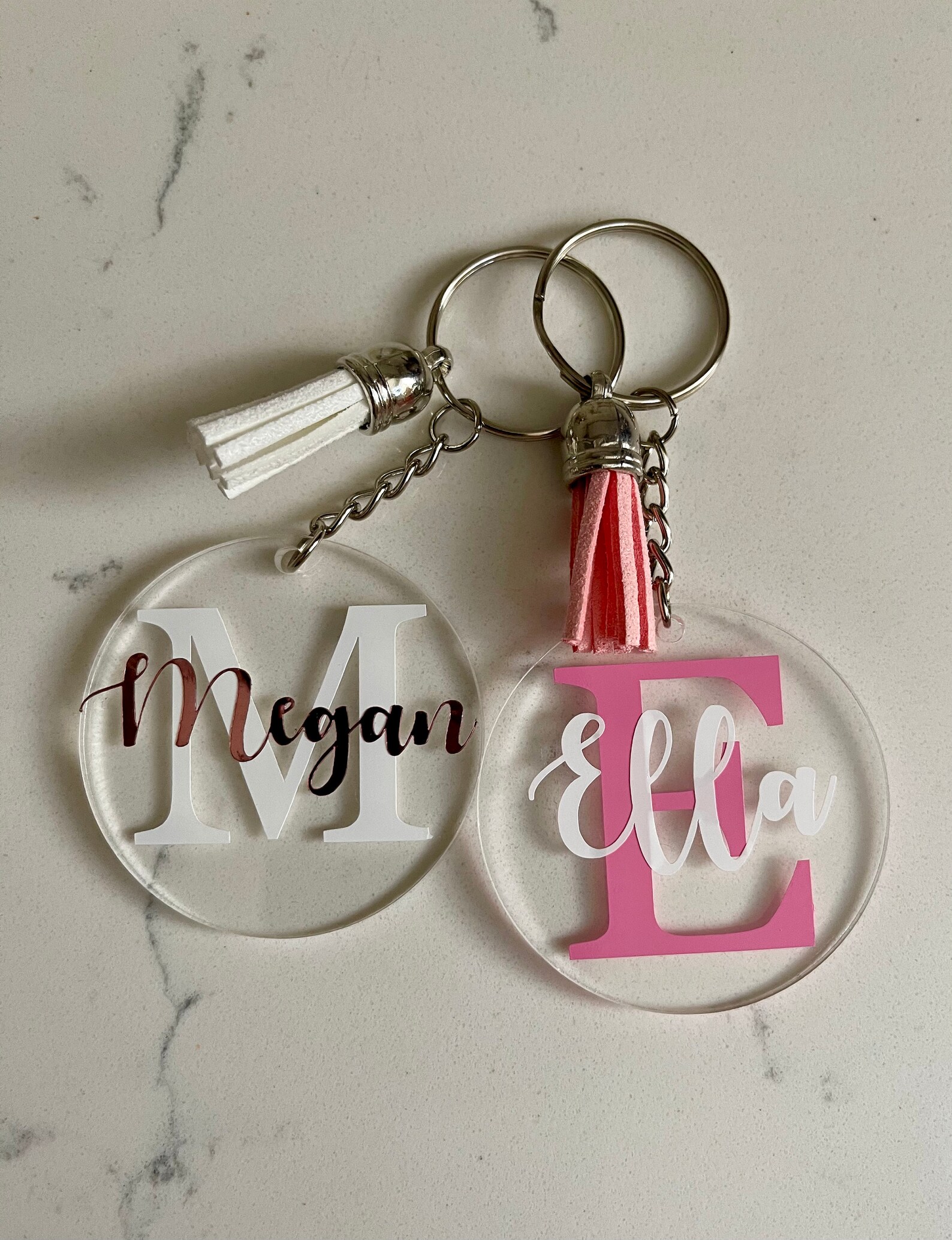 Personalised Keyring Acrylic Keyring Accessories Gift | Etsy