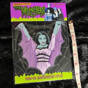 The Munsters Iron-on Embroidered Patch Lily Munster - Etsy