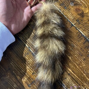 Raccoon Tail Keychains - Etsy