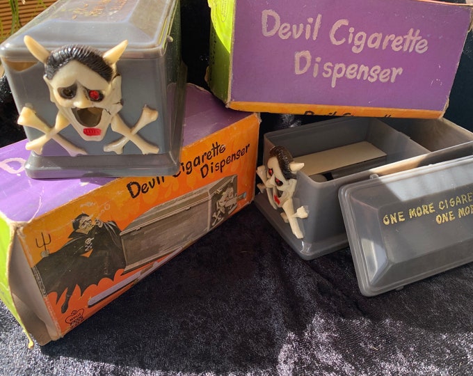 Vintage Devil/coffin Cigarette Dispenser - Etsy