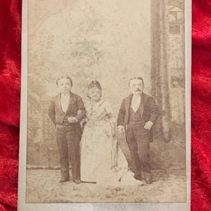 Count Magri, Countess Magri, and Baron Magri Cabinet Card (the Original ...