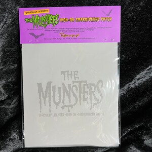 The Munsters Iron-on Embroidered Patch Lily Munster - Etsy