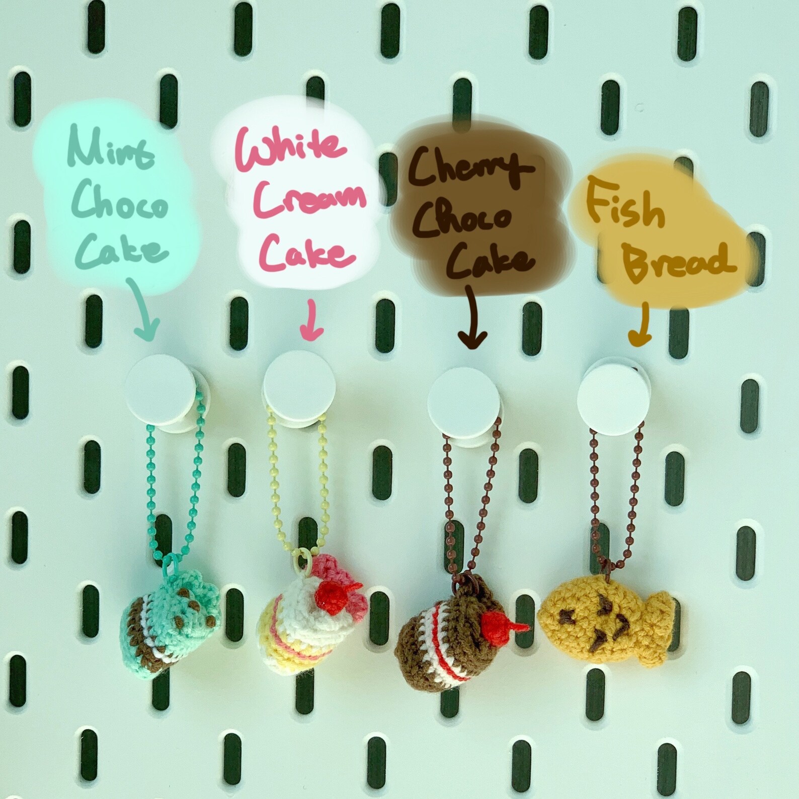 Mini Dessert Crochet Keychain - Etsy