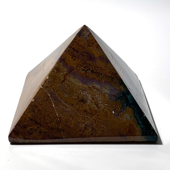Natural Ocean Jasper Pyramid // Energy Healing | Etsy