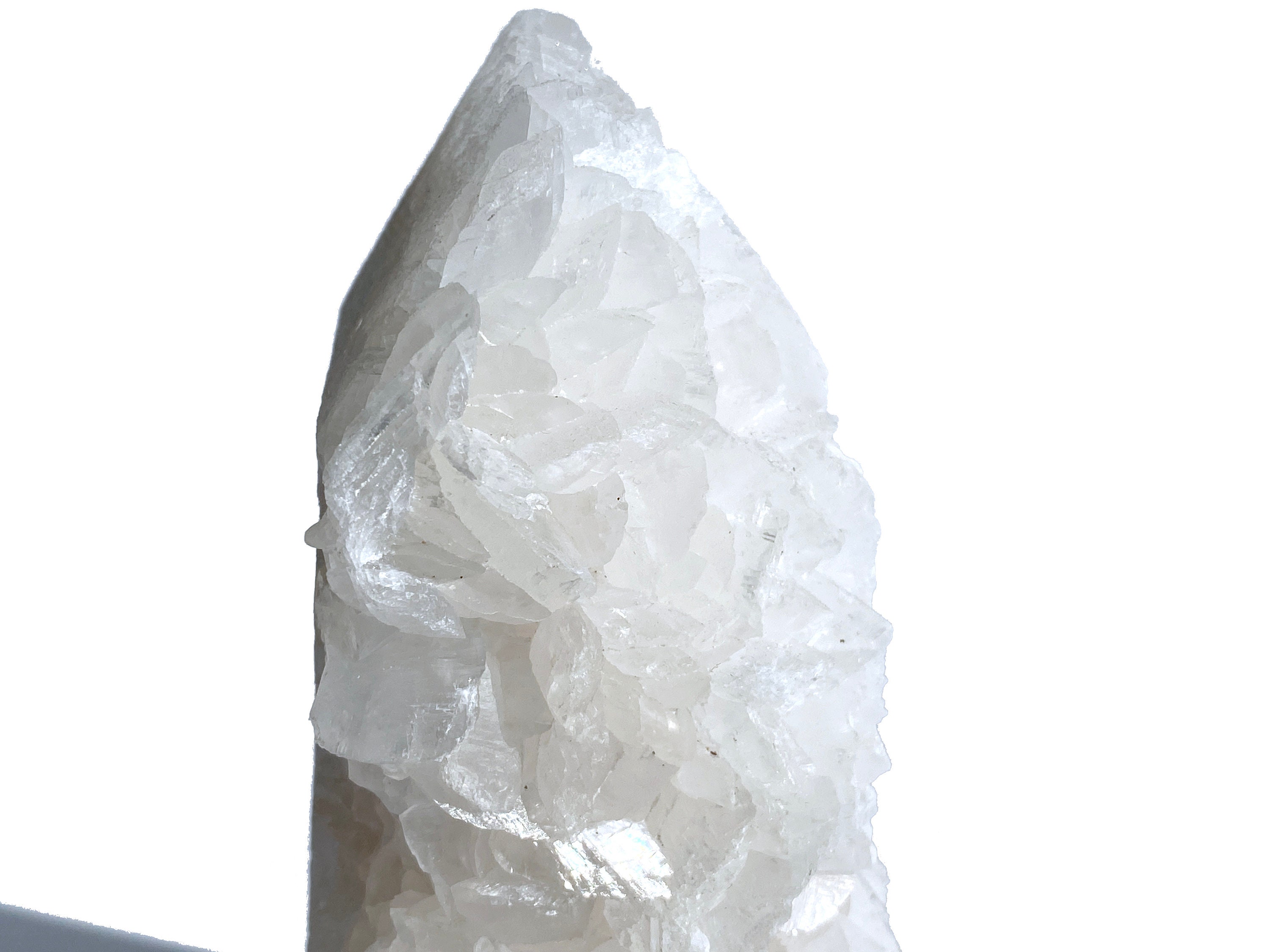 Natural White Flaky Calcite Crystal Tower Crystals / Energy - Etsy