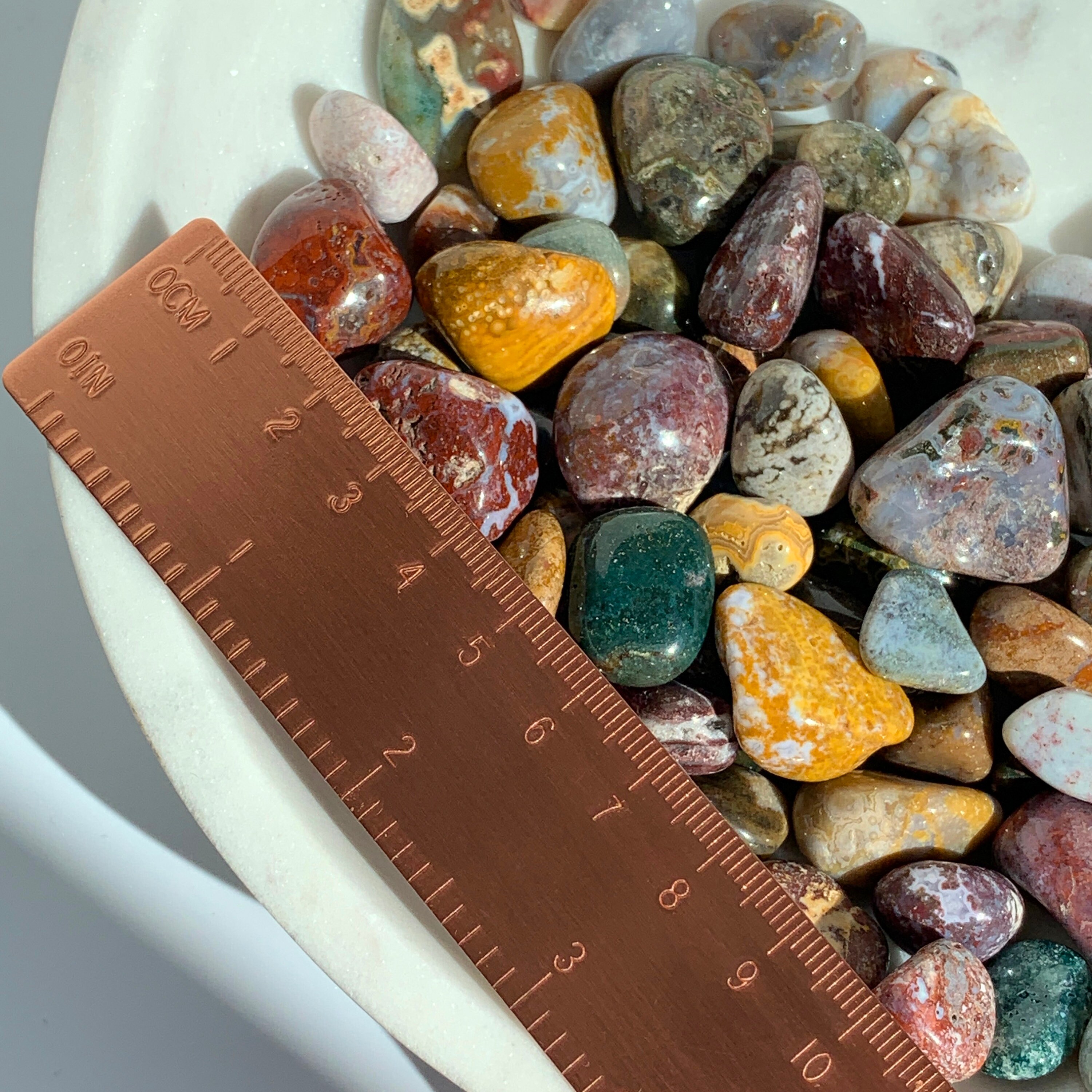 Multicoloured Ocean Jasper Tumbles / Tumbled Stones / Crystals | Etsy