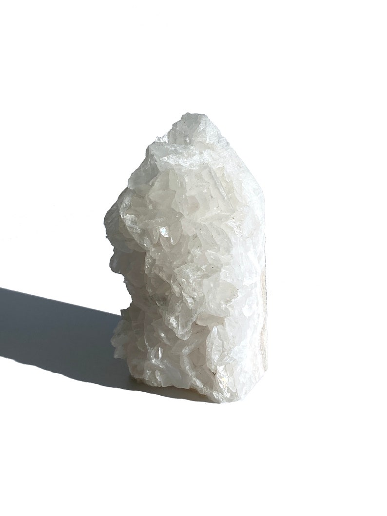 Natural White Flaky Calcite Crystal Tower Crystals / Energy - Etsy
