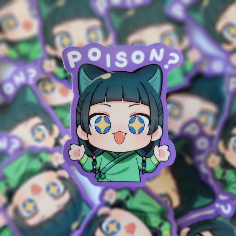 Maomao Vinyl Stickers - Etsy UK